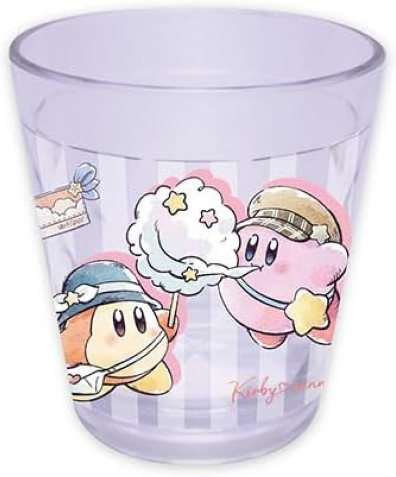 Kirby Plastic Cup Glitter Clear Cup Kirby Sunny Day Character Tableware ...