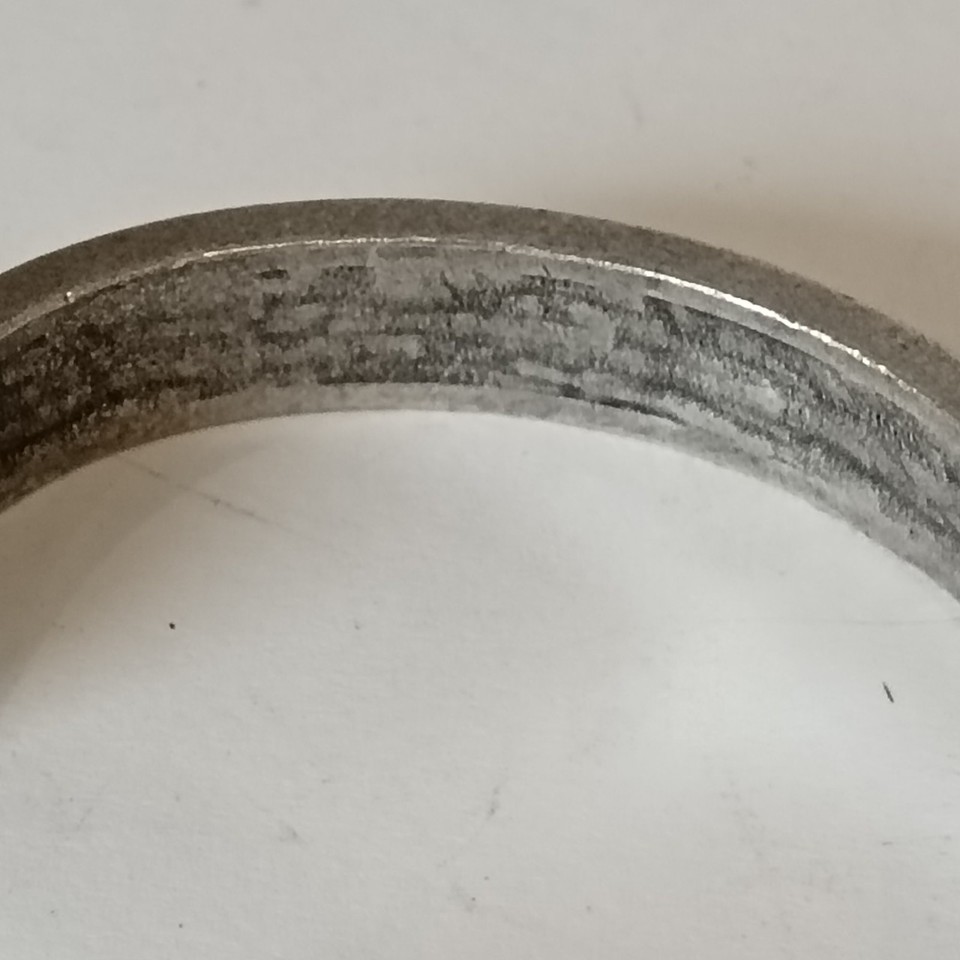 Silver Tone Cuff Bracelet Engraved Pattern Ethnic Design Preloved | eBay