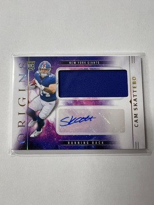 Cam Skattebo 2025 Panini Origins Rookie Jumbo Jersey Patch Auto RC #RJJ-CSO | eBay