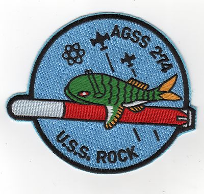 USS Rock AGSS 274 - Fish Holding Torpedo BC Patch Cat No C5298 | eBay