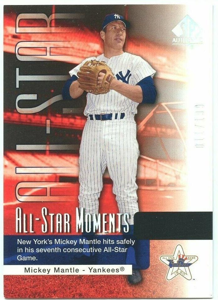 2004 SP Authentic - All-Star Moments Mickey Mantle #142 Gold /199 for ...