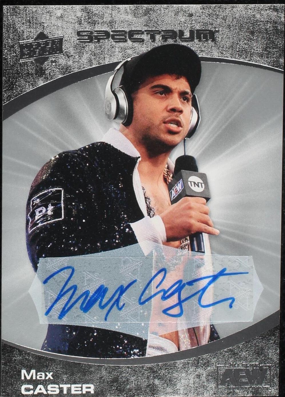 2021 Upper Deck AEW Spectrum - Max Caster #78 Autographs (AU, RC) for ...