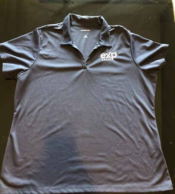 Four (4) eXp Logo Polo Shirts - Navy Blue, Size XXL | Lightly Worn | eBay