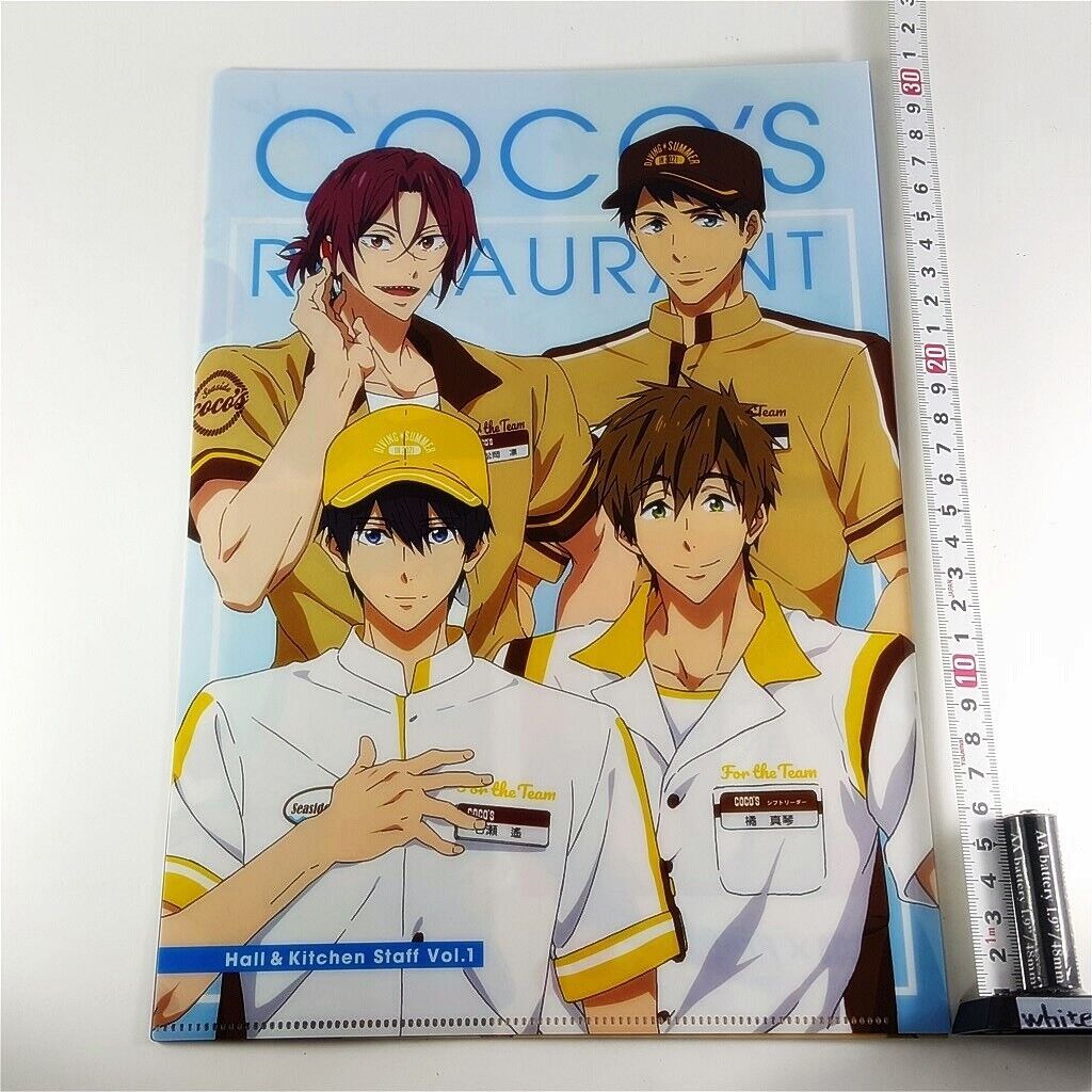 Coco's x Free! Movie The Final Stroke Clear File Set of 3 Makoto Rin Rei | eBay