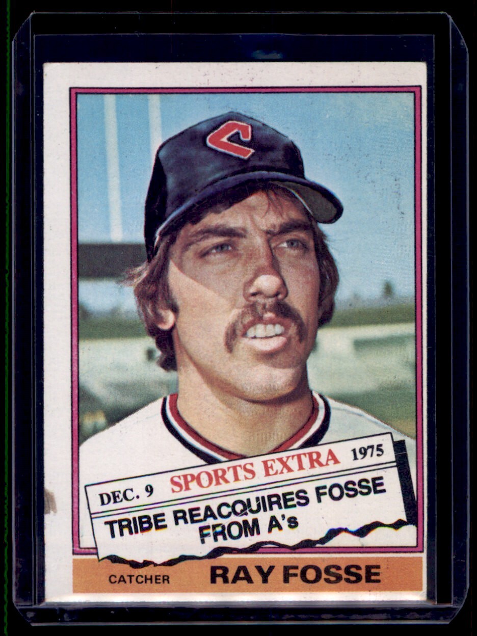 1976 Topps Baseball Sports Extra Ray Fosse Cleveland Indians #554T 2038 ...
