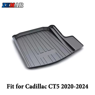 TPO Trunk Floor Mat Boot Tray For Cadillac CT5 2020-2024 All Weather ...