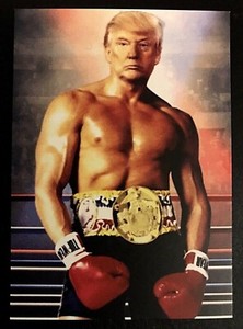 Donald Trump Rocky Balboa Custom ACEO PARODY CARDS Keep America Great ...