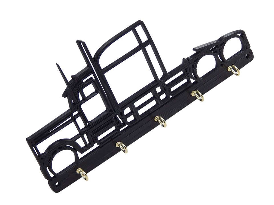 Semi Truck Big Mack 18 Wheeler Key Rack Hook Hanger Holder Organizer ...