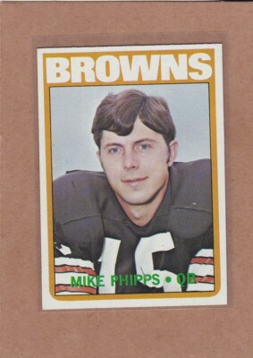 1972 TOPPS FOOTBALL MIKE PHIPPS #96 BROWNS EXMT *A24546 | eBay