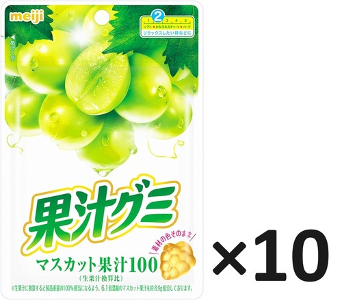 Meiji [ Fruit Gummy Candy : Muscat 54g ×10pcs ] | eBay Australia