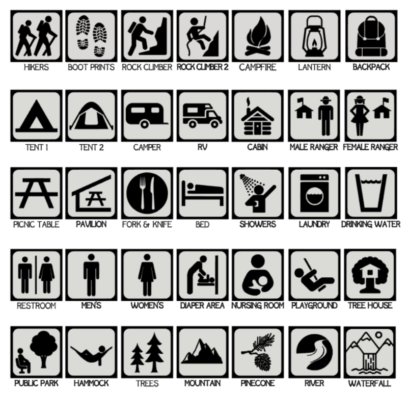 Park Signs And Symbols