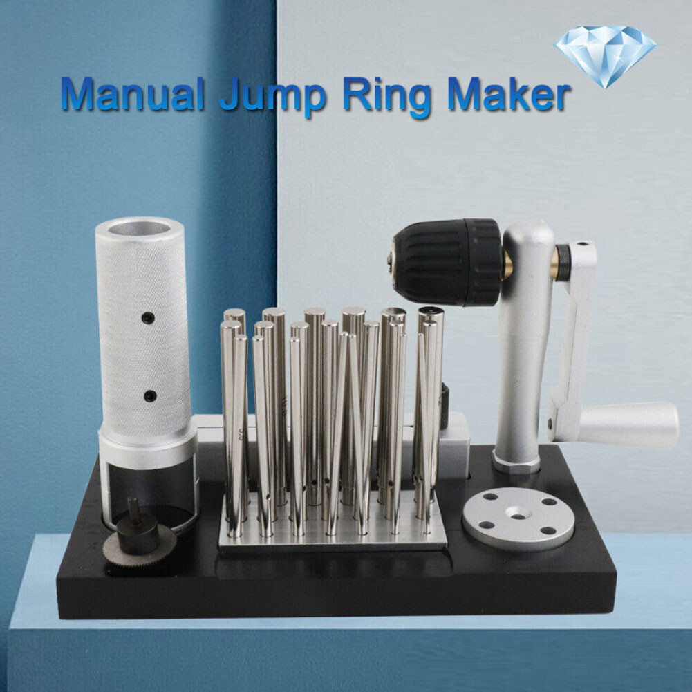 Manual Jump Ring Maker Machine Jewelry Tool Stainless Steel W/ Mandrel ...