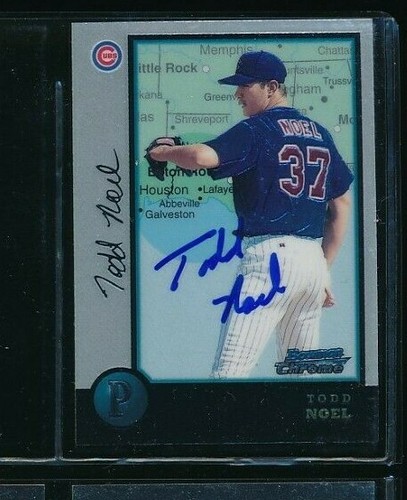 1998 Bowman Chrome #191 Todd Noel Chicago Cubs Signed Autograph (BK27 ...