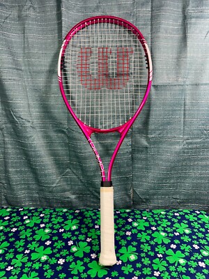 Wilson TRIUMPH Pink White Tennis Racquet | eBay