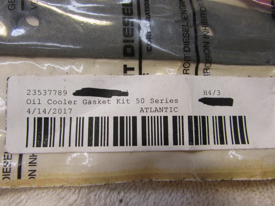 Detroit Diesel 23537789, Oil Cooler Gasket Kit, NOS, M6 | eBay
