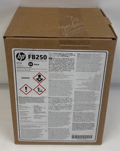 Genuine HP CH219A Black Pigmented UV Curable Ink for Scitex FB250 ...