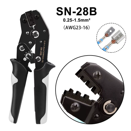 SN-58B = 28B + 48B Pinza a Crimpare per Cavi 0,25-1,5 Mm2 per Box TAB 2 ...