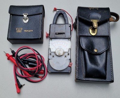 Untested Vintage Triplett Model 310-c Type 5 Multi Meter W/Cables Hand ...