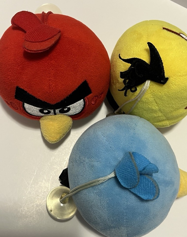 VERY RARE Angry Birds AB Toons Plush LOT of 7 4" 2015 Shuoya Rovio ...