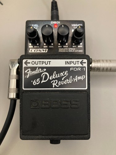 Boss FDR-1 Fender ‘65 Deluxe Reverb Amp Tremolo Guitar Effect Pedal ...
