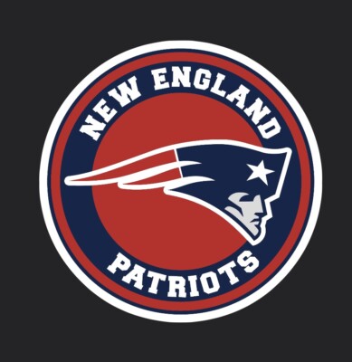 NEW ENGLAND PATRIOTS Logo Sticker Bat Stickers Car NFL Football Decal ...