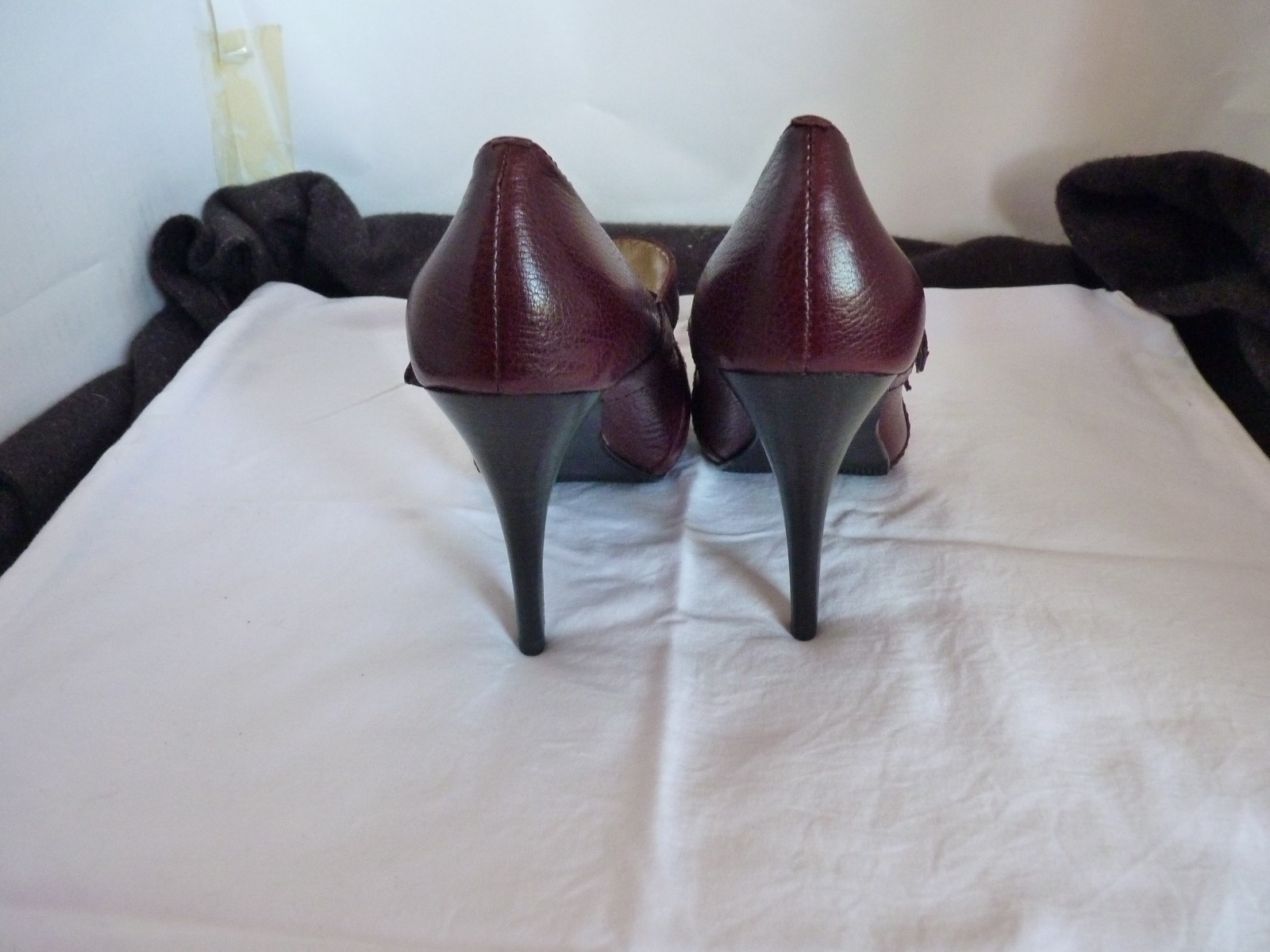 RMK LEE HIGH HEEL LEATHER BLOOD RED SHOES NEW SIZE 6.5 | eBay