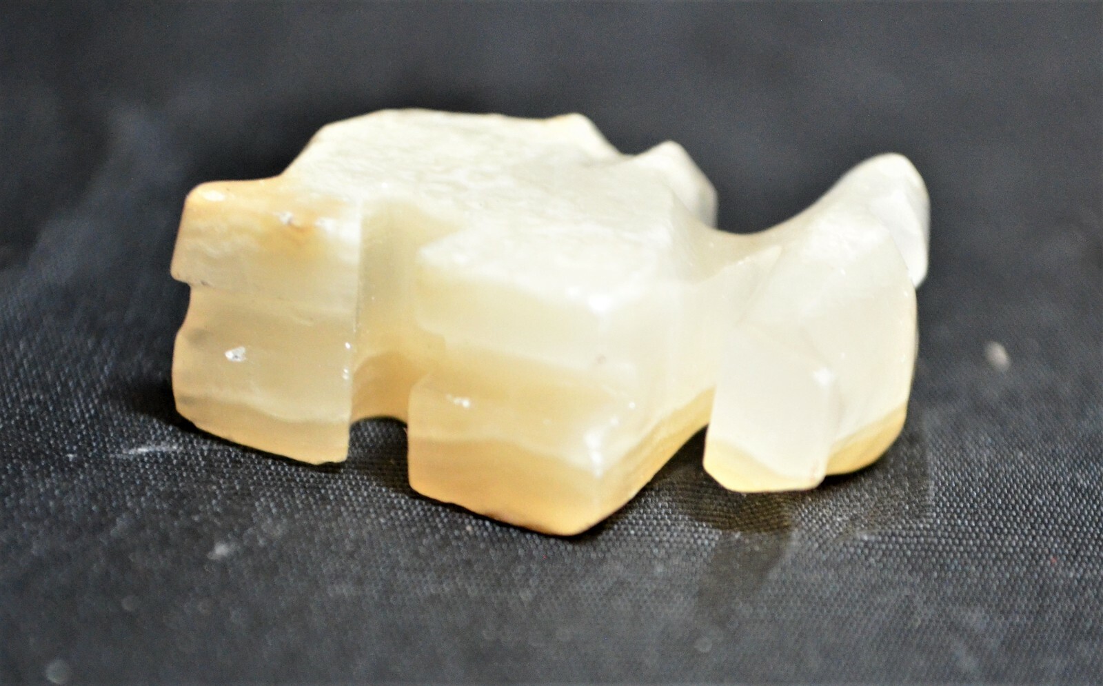 Small Stone Carved Donkey, Burro with pack on back, Figurine, quartz ...