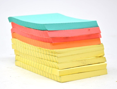 3M Post-It Sticky Notes Lined 4 in x 6 in 98-pack in assorted colors | eBay