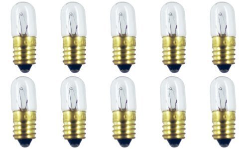 CEC Industries #1487 Bulbs, 14 V, 2.8 W, E10 Base, T-3.25 Shape (Box of ...