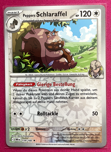 Peppers Schlaraffel 159/182 Reverse Holo, Deutsch, Pokemon, Ewige ...