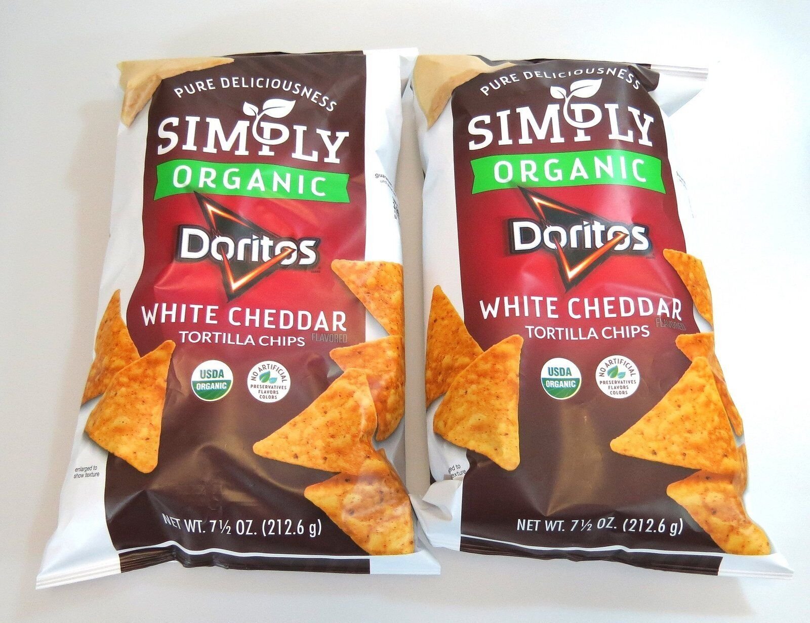 Simply Organic Doritos White Cheddar Tortilla Chips 7.5 Oz. (1 Bag) | eBay