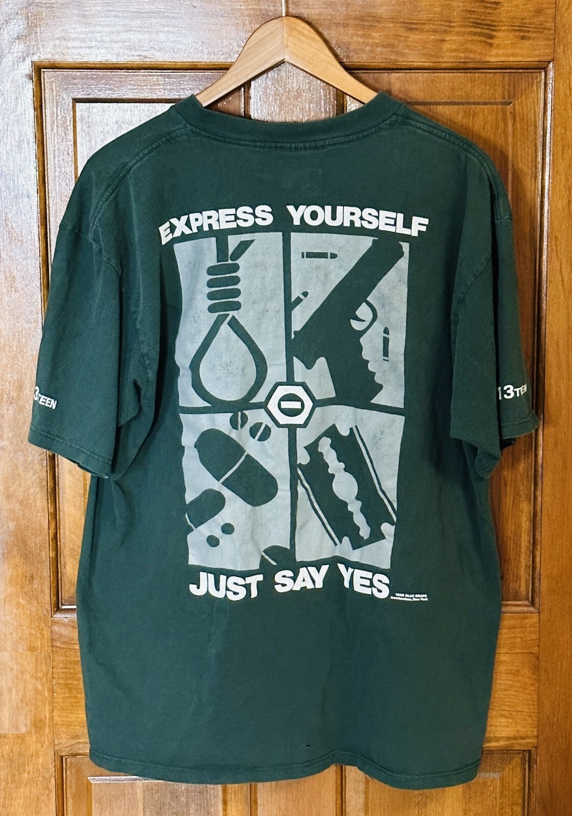 TYPE O NEGATIVE VINTAGE T-SHIRT XL CASKET CREW Express Yourself Blue ...