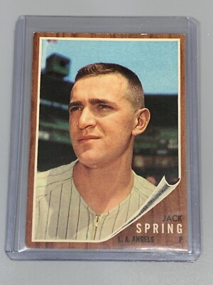Jack Spring 1962 Topps Baseball ⚾️ #257 Rookie RC Los Angeles Angels | eBay