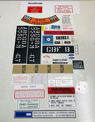 XT GT FORD FALCON FULL DECAL KIT V8 4 SPEED TOPLOADER FIT FAIRLANE ZB ...