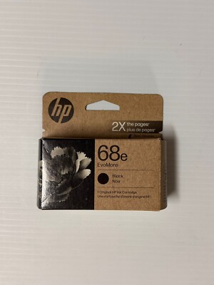 HP 68E EVOMORE BLACK HIGH YIELD INK CARTRIDGE (7FP22TN) , EXP. 5/2026 ...