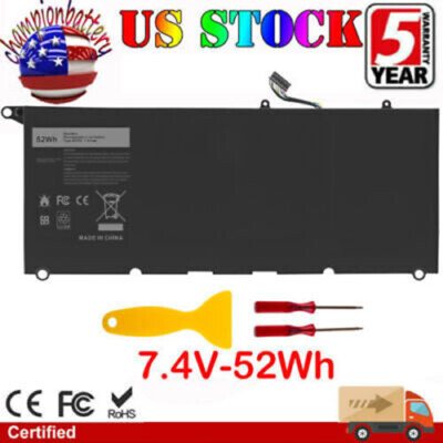 90V7W JD25G Laptop Battery For Dell XPS 13 9350 9343 0DRRP 090V7W JHXPY ...