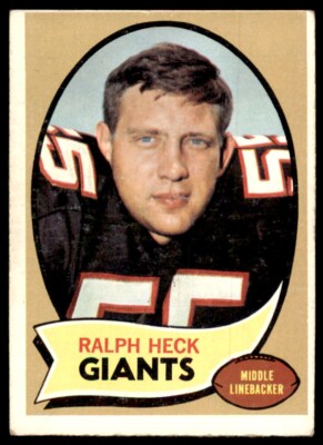 1970 TOPPS* RALPH HECK NEW YORK GIANTS #127 | eBay