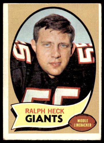 1970 TOPPS* RALPH HECK NEW YORK GIANTS #127 | eBay