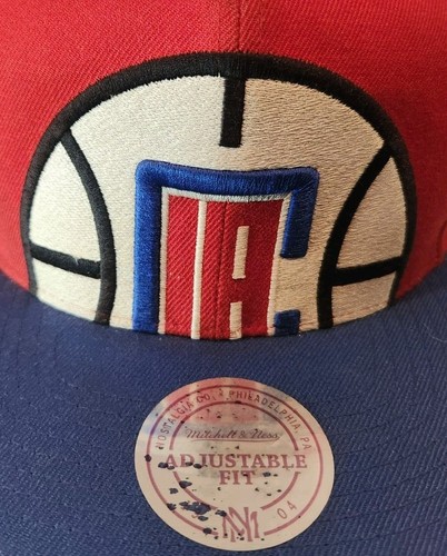 LA Clippers NBA Hat Los Angeles Embroidered Chopped Logo Adj Mitchell ...