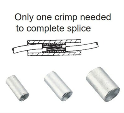 MVP 150 Mixed Uninsulated Parallel Butt Splice Wire Connectors 10-22 ...