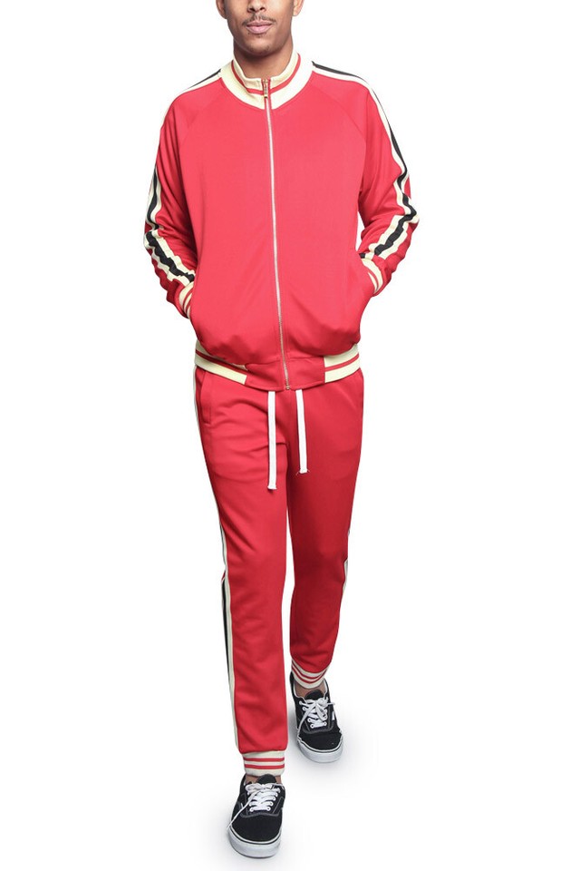 Men's Workout Sports Jogger Track Pants & Jacket Track Suit Set ST575EY ...