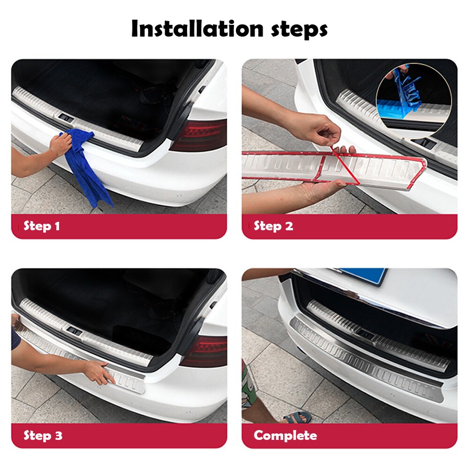 Rear Bumper Protector Trunk Guard Cover for Mercedes-Benz GLS 450 580 ...
