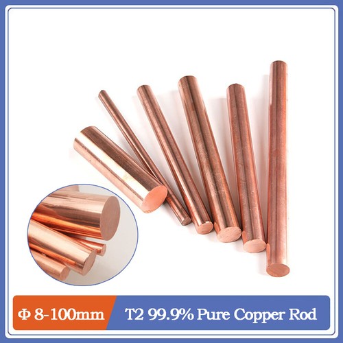 T2 99.9% Pure Copper Round Rod Bar Metal 8mm 10mm 12mm 13mm 14mm 15mm 16mm-100mm | eBay