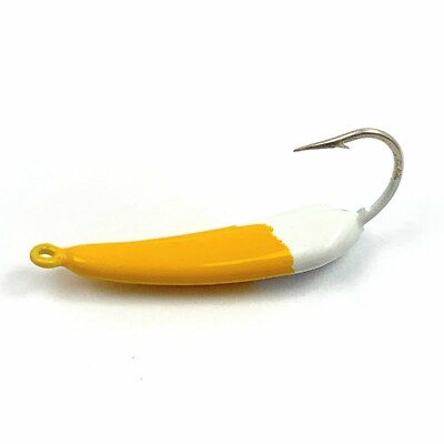1/2 Oz Yellow Pompano Goofy Jigs Lot of 10 Pack Bluefish Mackerel Trout ...