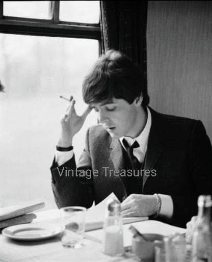 Paul Mccartney Smoking Cigarettes