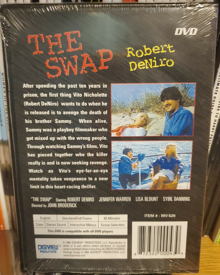 The Swap (DVD, 2004) Robert DeNiro Jennifer Warren Slim Case Sealed New ...
