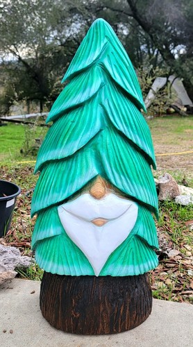 Chainsaw Carving- Cedar Gnome Tree 24" (MADE TO ORDER) | eBay