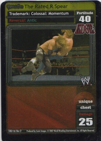 WWE: REVOLUTION The Rated R Spear for Edge [Lightly Played] Raw Deal ...