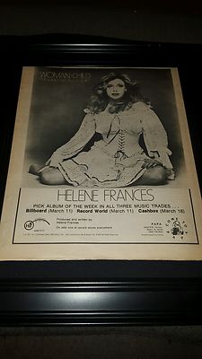 Helene Frances Woman-Child Rare Original Promo Poster Ad Framed! | eBay