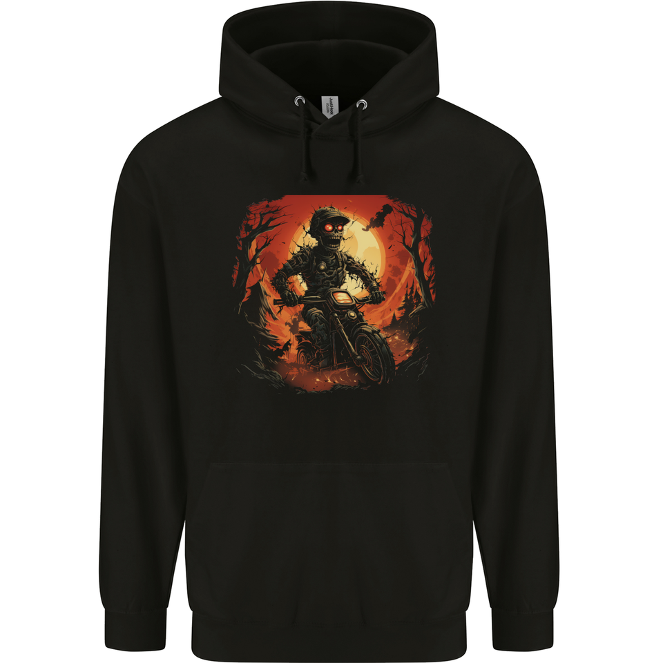 Totenkopf Biker Motorrad Halloween 25 Kinder Kapuzenpulli | eBay